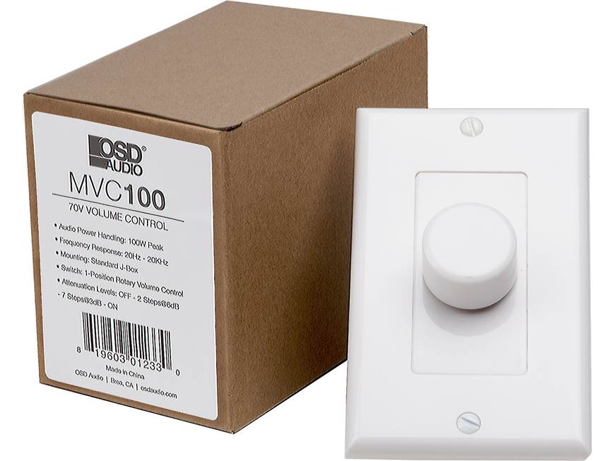 OSD MVC-100 100-watt single-gang in-wall volume control at Crutchfield