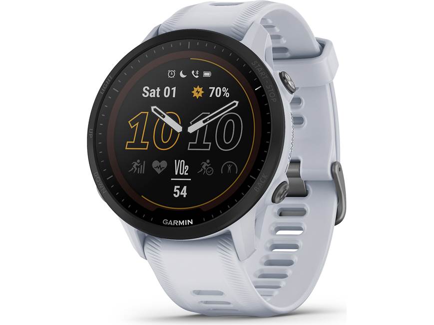 Garmin Forerunner 955 Solar (Whitestone) GPS running watch (Whitestone ...