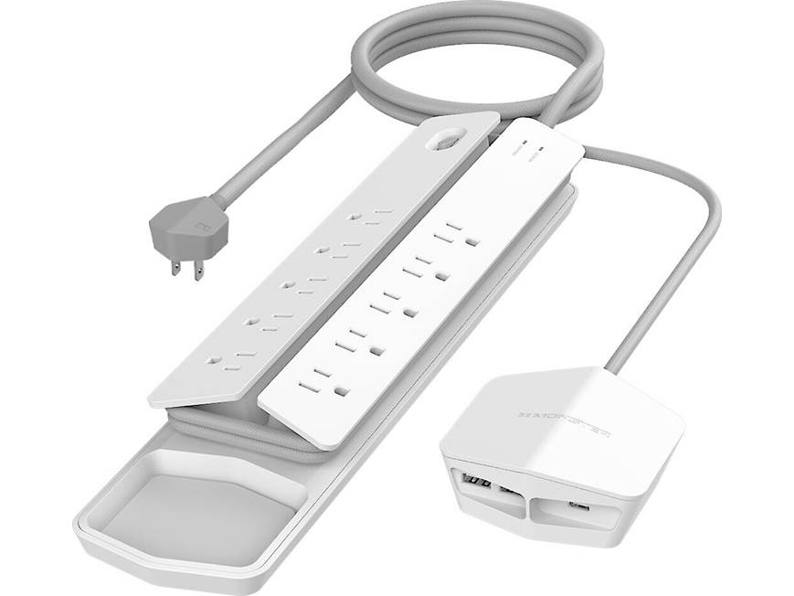 Monster Power Center Vertex XL (White) Surge protector with extendable ...