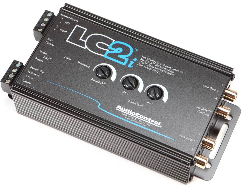 AudioControl LC2i Line Output Converter (Black) 2-channel LOC for ...