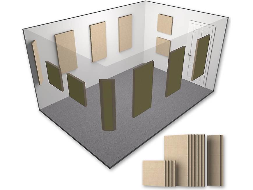 Acoustical Solutions AlphaSorb® Pro Acoustic Panel Room Kit (Medium ...