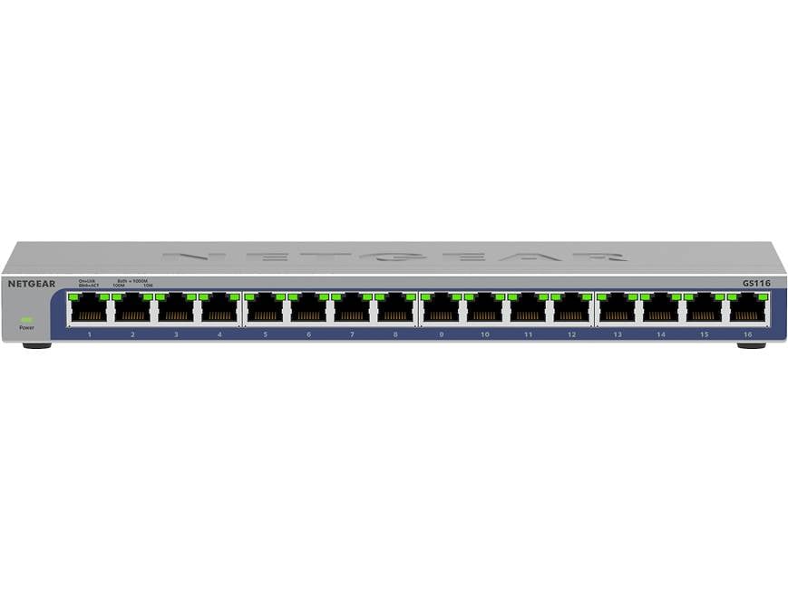 NETGEAR GS116 16-port Gigabit Ethernet switch at Crutchfield