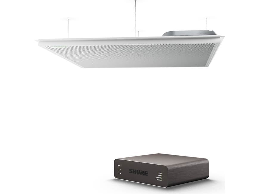 Shure MXA902W-S + ANIUSB-MATRIX KIT Ceiling microphone/speaker array ...