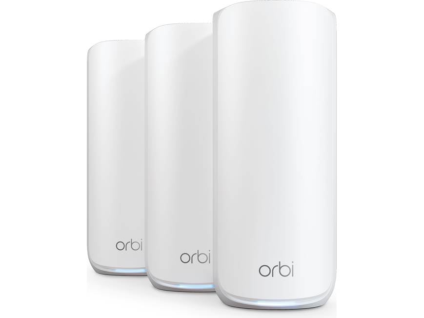 NETGEAR Orbi 870 (3-pack) Tri-band mesh Wi-Fi 7 system with 1 router ...