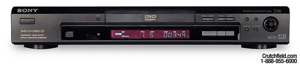 Customer Reviews: Sony DVP-S360 DVD/CD player at Crutchfield