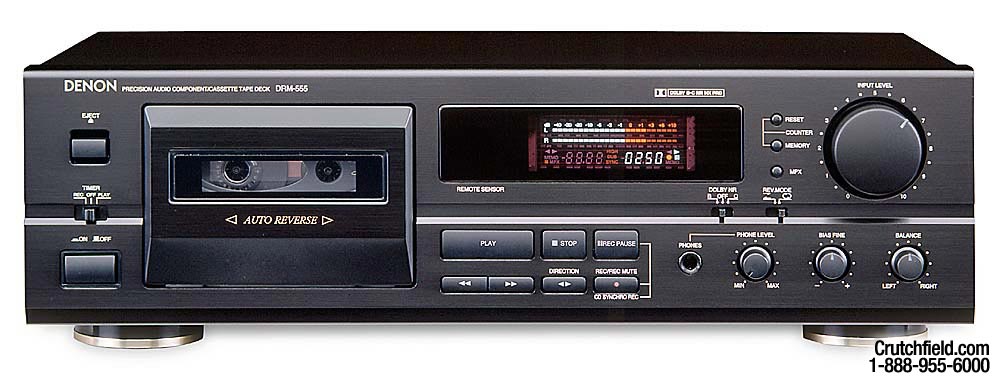 Customer Reviews: Denon DRM-555 Auto-reverse cassette deck at Crutchfield