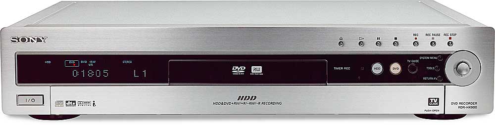 Customer Reviews: Sony RDR-HX900 DVD recorder + 160GB digital video ...