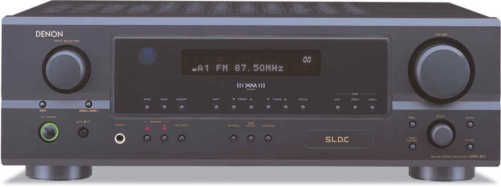 Customer Reviews: Denon DRA-397 XM-ready stereo receiver at Crutchfield