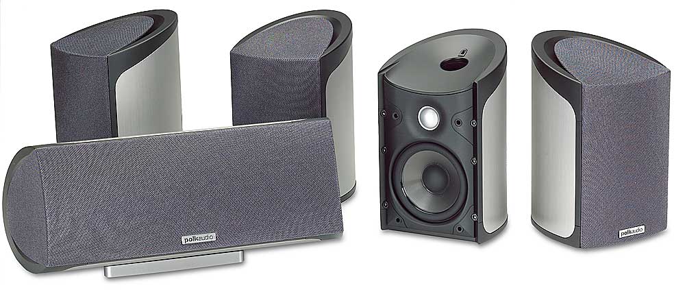 Customer Reviews: Polk Audio RM10 5-Pack (Pewter) 5-piece home theater ...