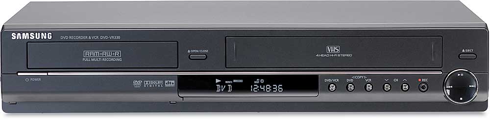 Customer Reviews: Samsung DVD-VR330 DVD recorder + HiFi VCR at Crutchfield