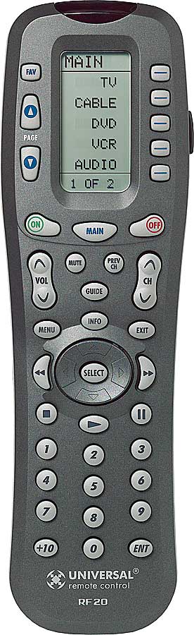 Customer Reviews: Universal® MasterControl™ RF-20 Multibrand remote ...