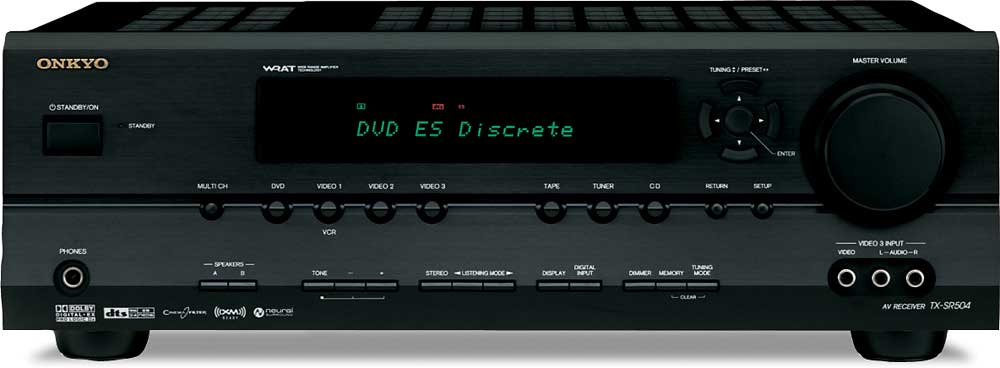 Customer Reviews: Onkyo TX-SR504 (Black) XM Ready home theater receiver ...