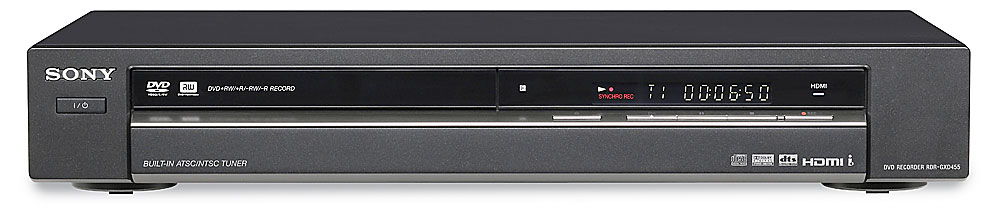 Customer Reviews: Sony RDR-GXD455 DVD recorder with built-in digital TV ...