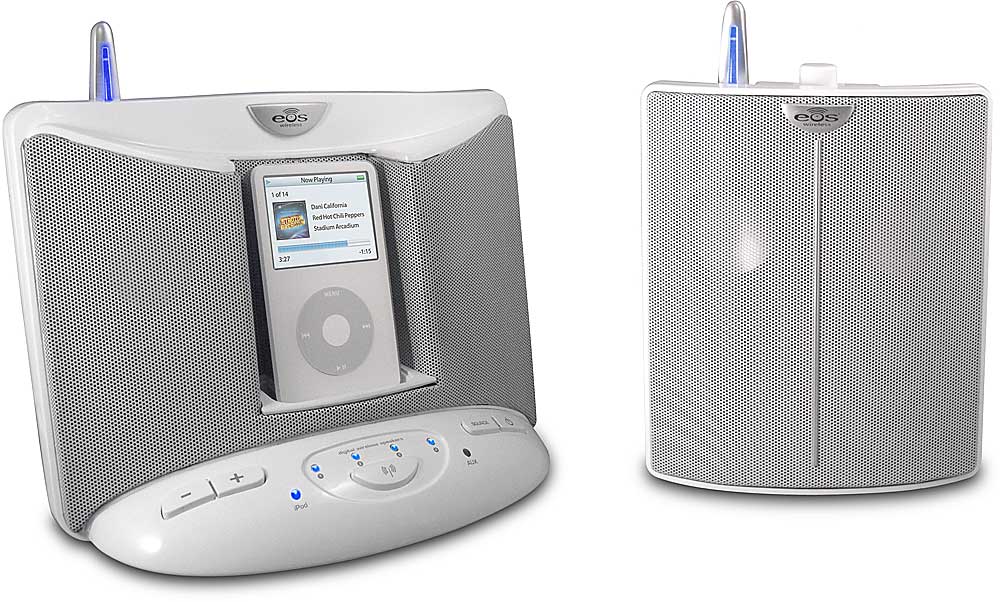 Customer Reviews: EOS™ Wireless iPod® Speaker System (White) Expandable ...