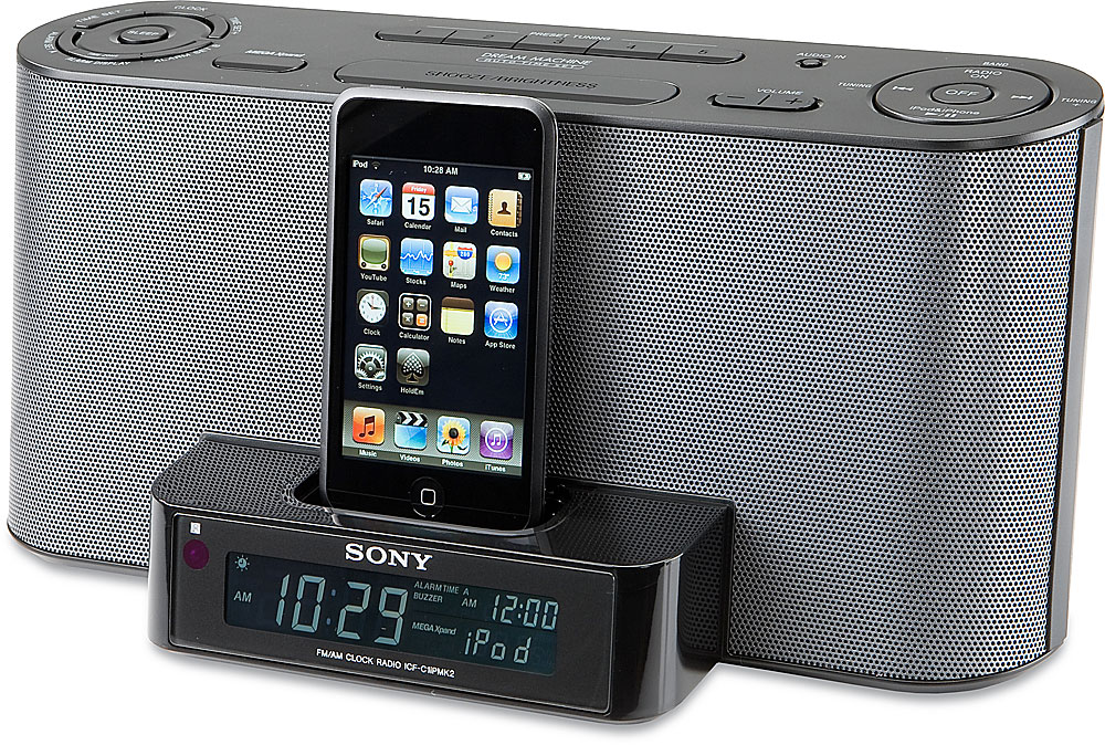 Customer Reviews: Sony ICF-C1IPMK2 (Black) Clock radio with built-in ...