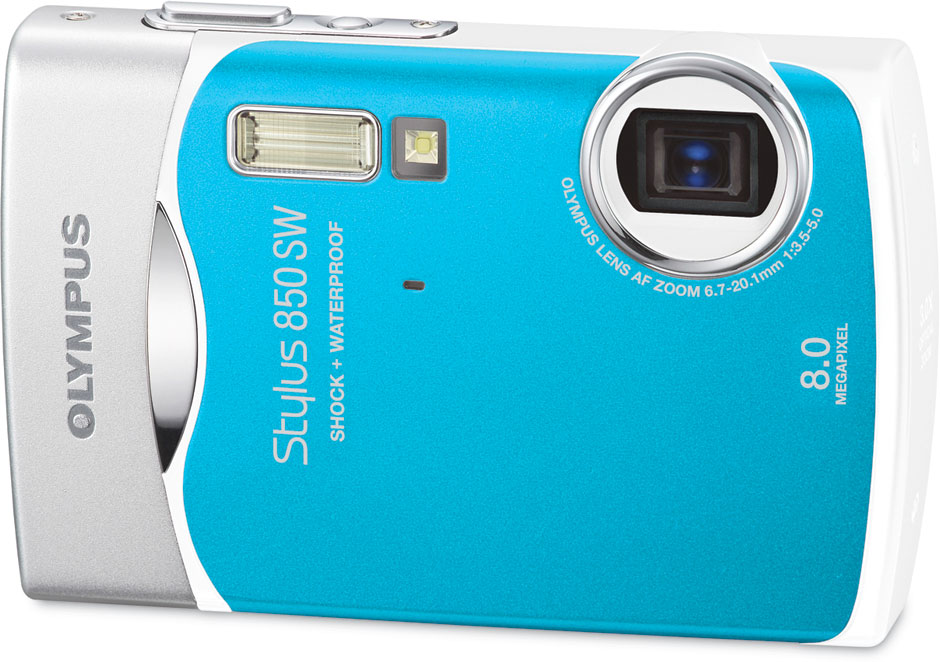 Olympus Stylus 850 SW (Blue) Waterproof 8-megapixel digital camera with ...