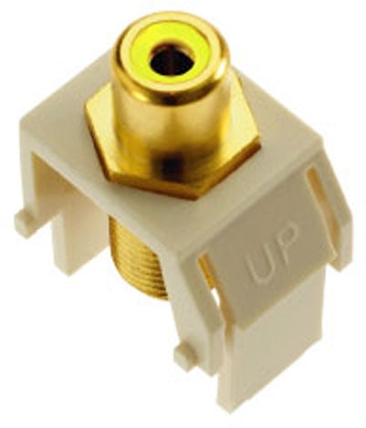 Customer Reviews: On-Q RCA to F-Type Keystone Connector (Yellow) at ...