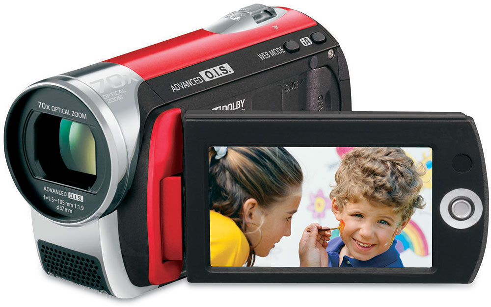 Customer Reviews: Panasonic SDR-S26 (Red) SD™ memory card camcorder ...