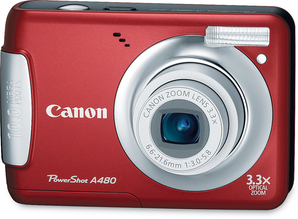 Customer Reviews: Canon PowerShot A480 (Red) 10-megapixel digital ...