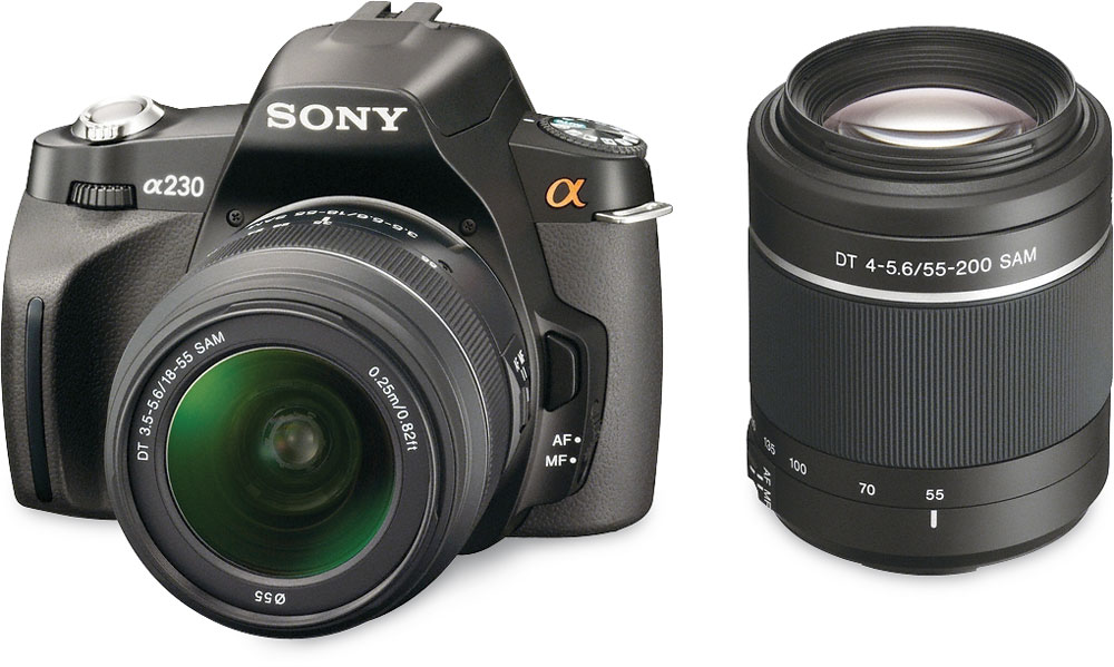Customer Reviews: Sony Alpha DSLR-A230 Two-lens Kit 10.2-megapixel ...