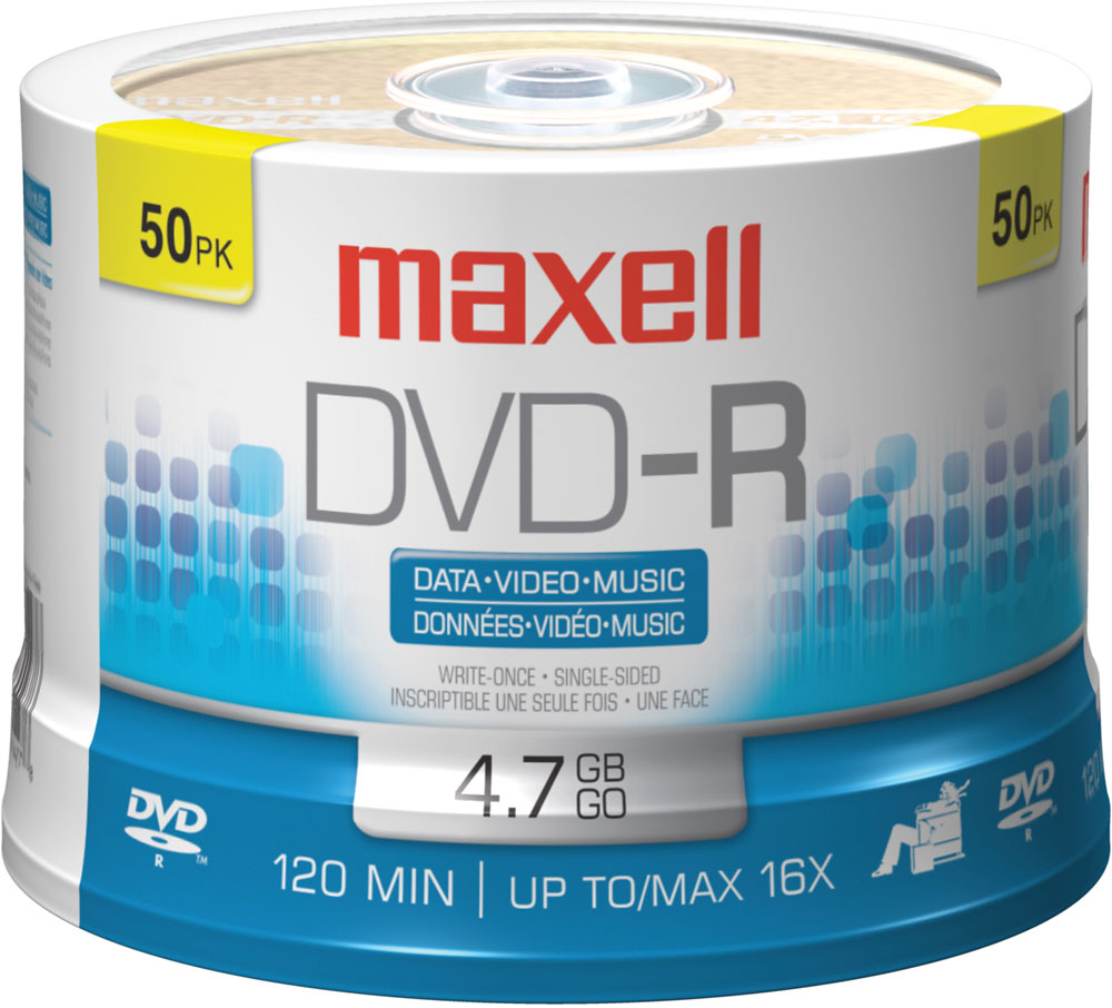 Customer Reviews: Maxell Recordable DVD-R Disc (50-disc spindle) 4.7GB ...
