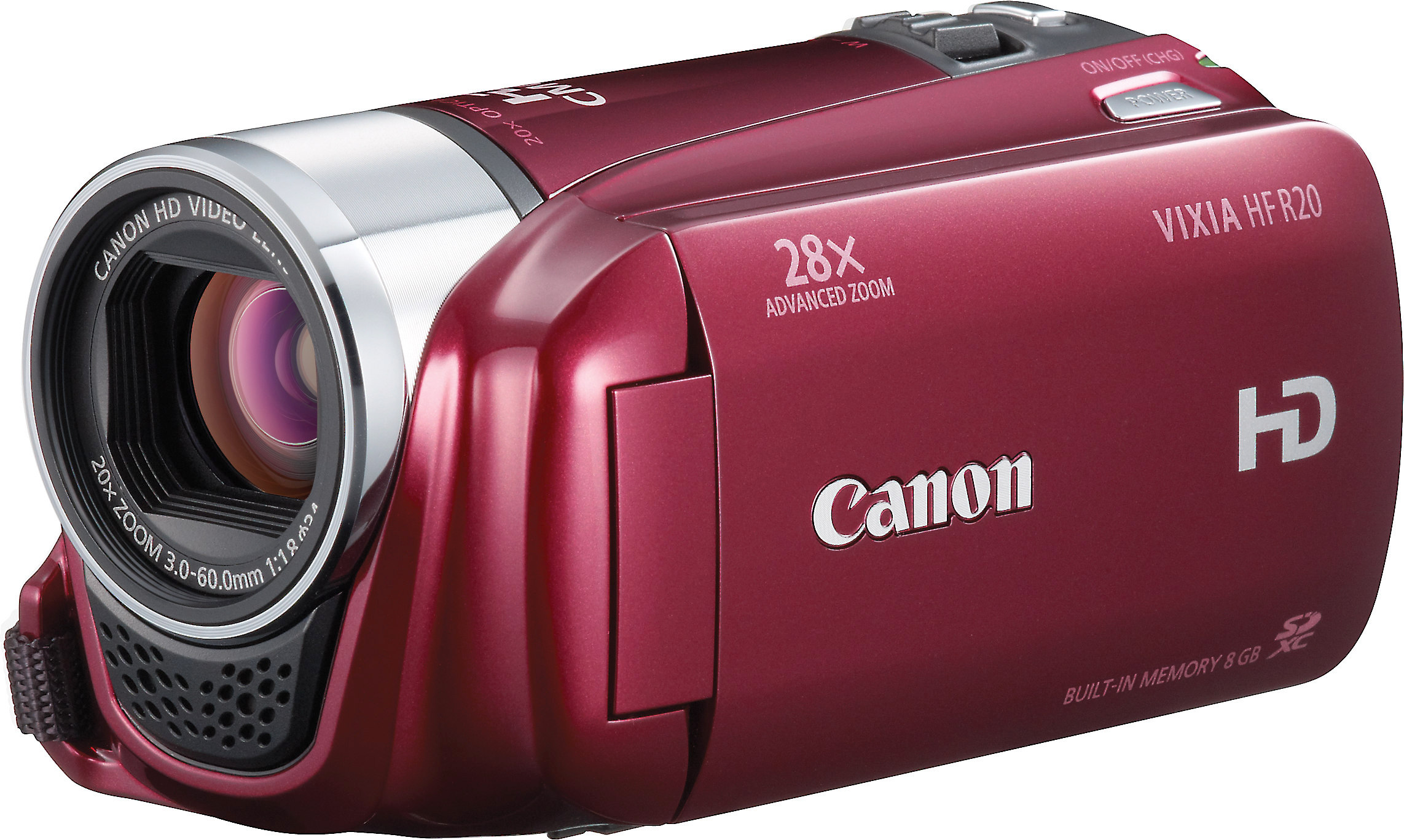 Customer Reviews: Canon VIXIA HF R20 (Red) High-definition camcorder ...