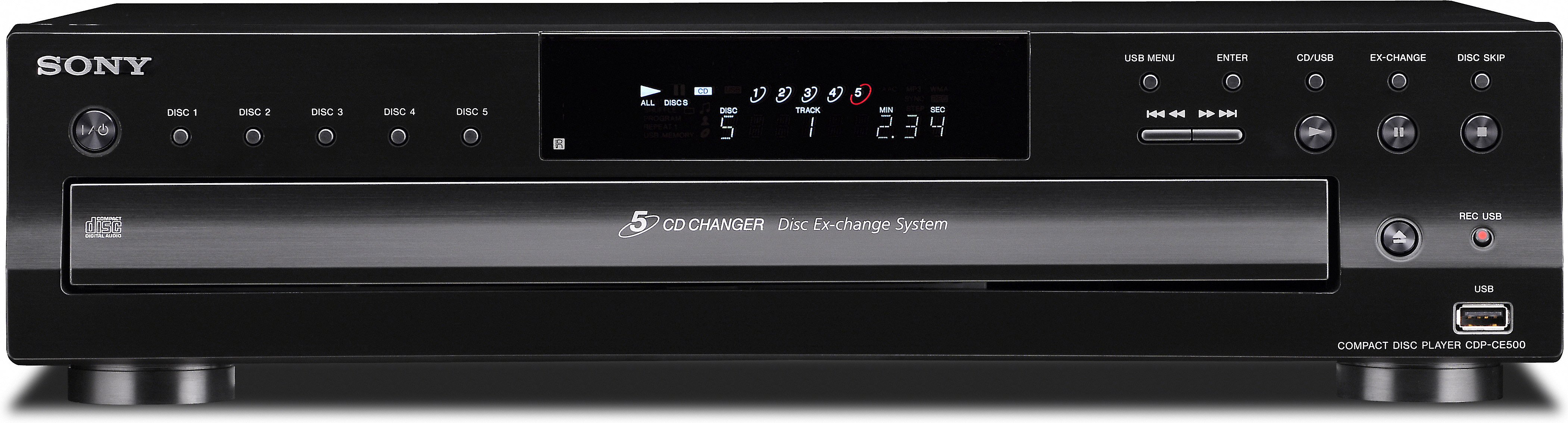Customer Reviews: Sony CDP-CE500 5-disc CD changer at Crutchfield