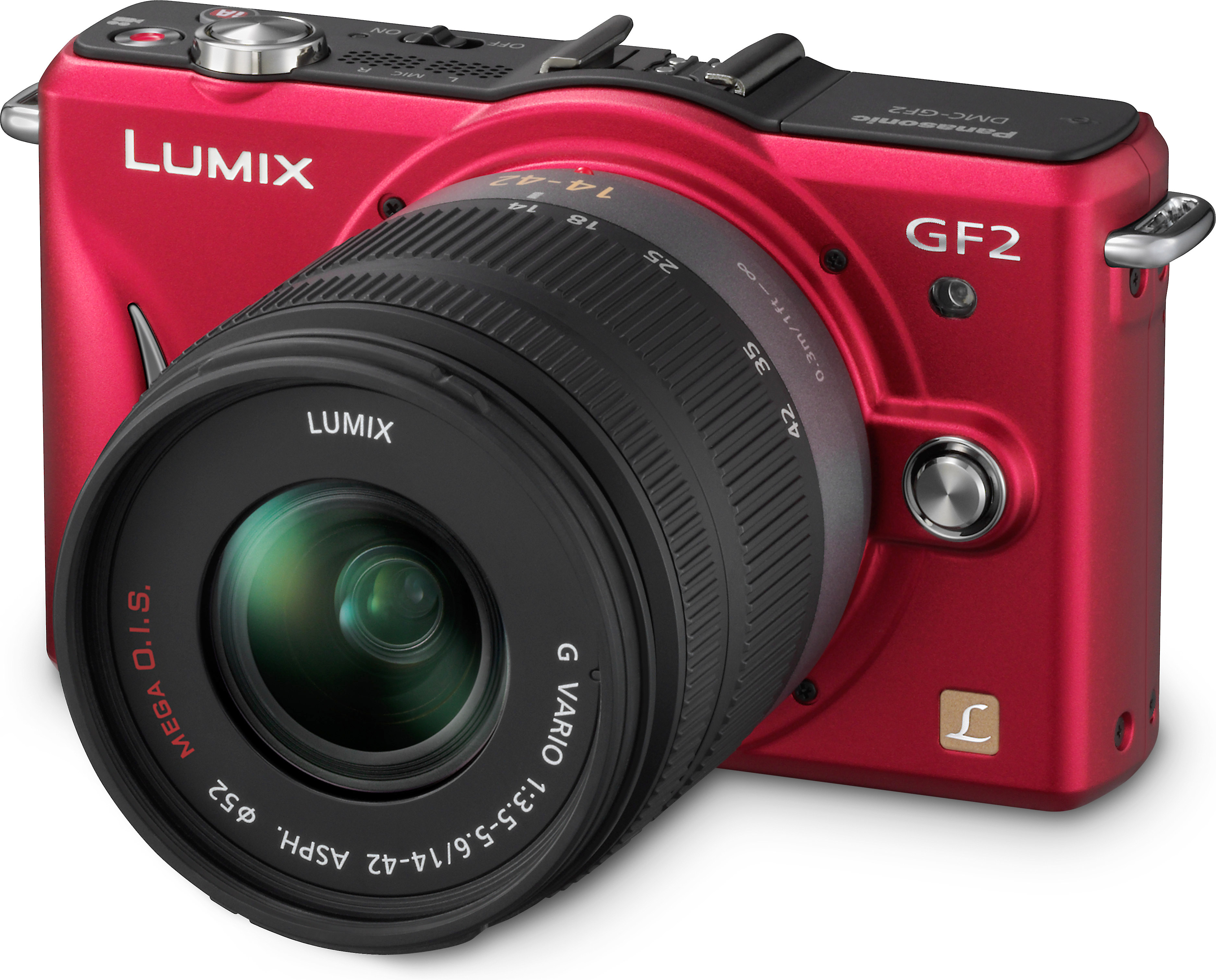 Customer Reviews: Panasonic Lumix DMC-GF2K Kit (Red) 12.1-megapixel ...