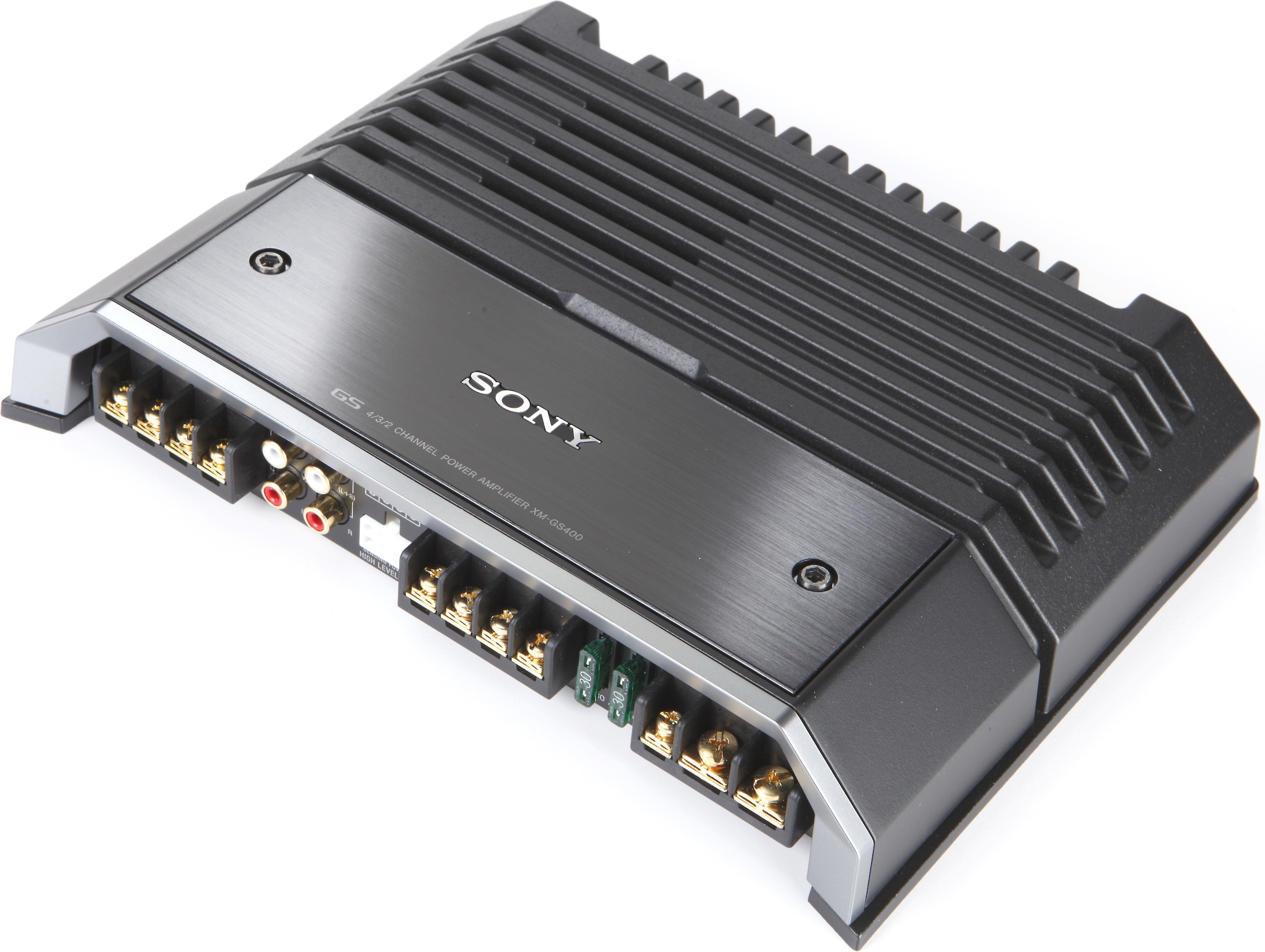 Sony XM-GS400 4-channel car amplifier — 70 watts RMS x 4 at Crutchfield