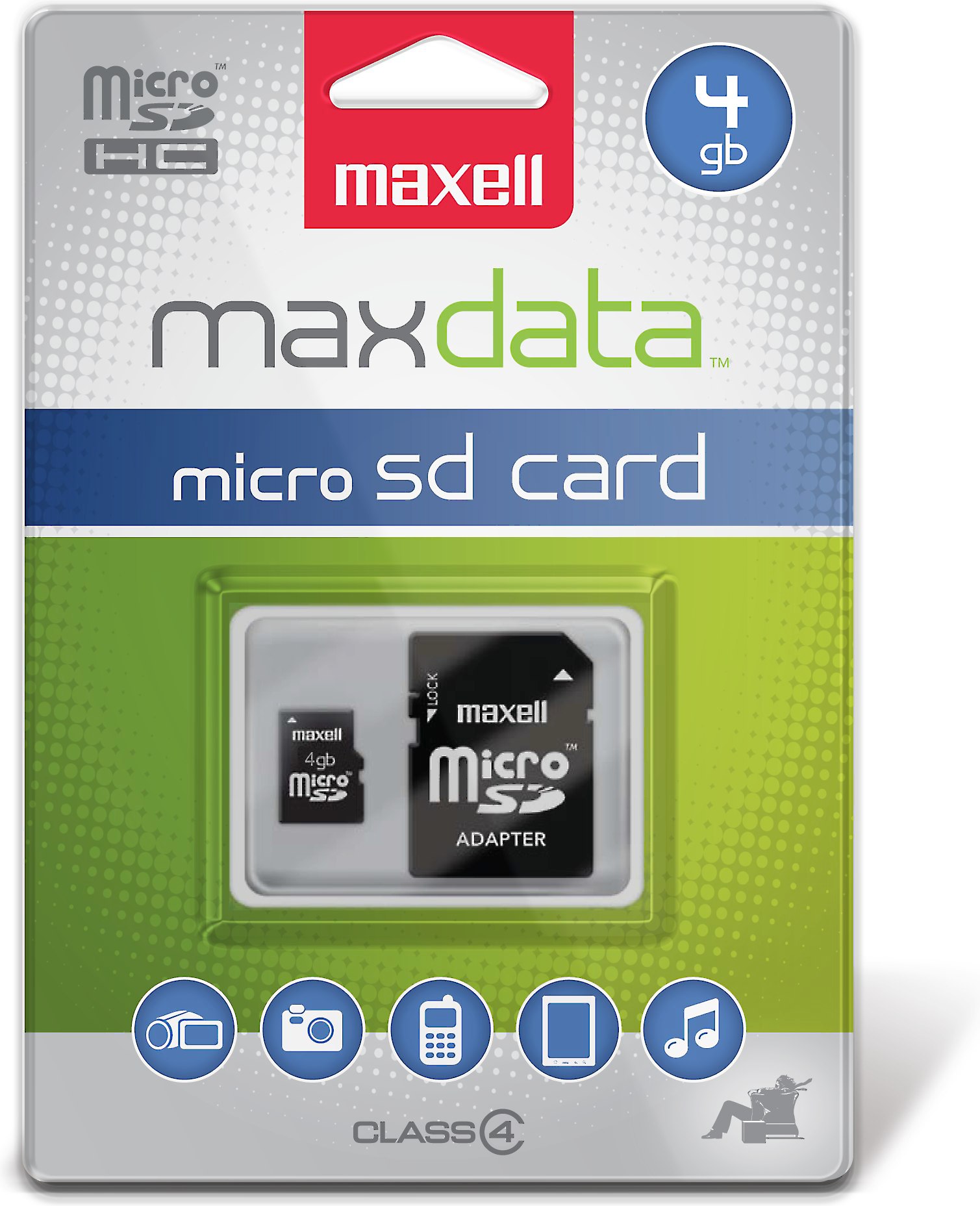 Customer Reviews: Maxell microSDHC Memory Card (4GB) Speed Class 4 (4GB ...