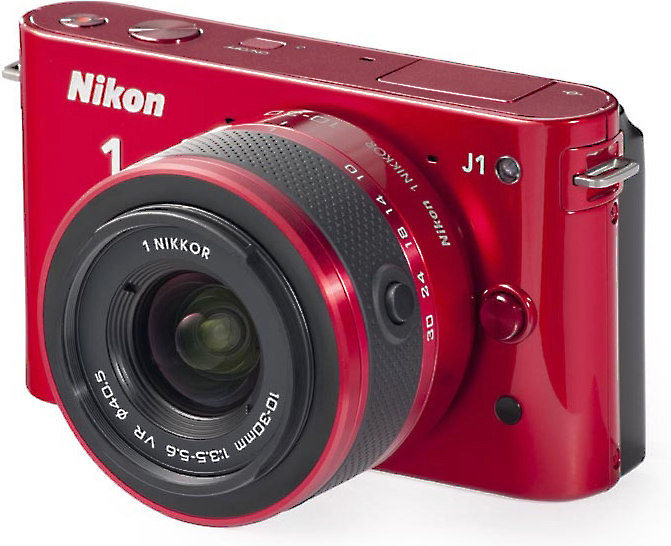 Customer Reviews: Nikon 1 J1 w/10-30mm VR Lens (Red) CX format hybrid ...