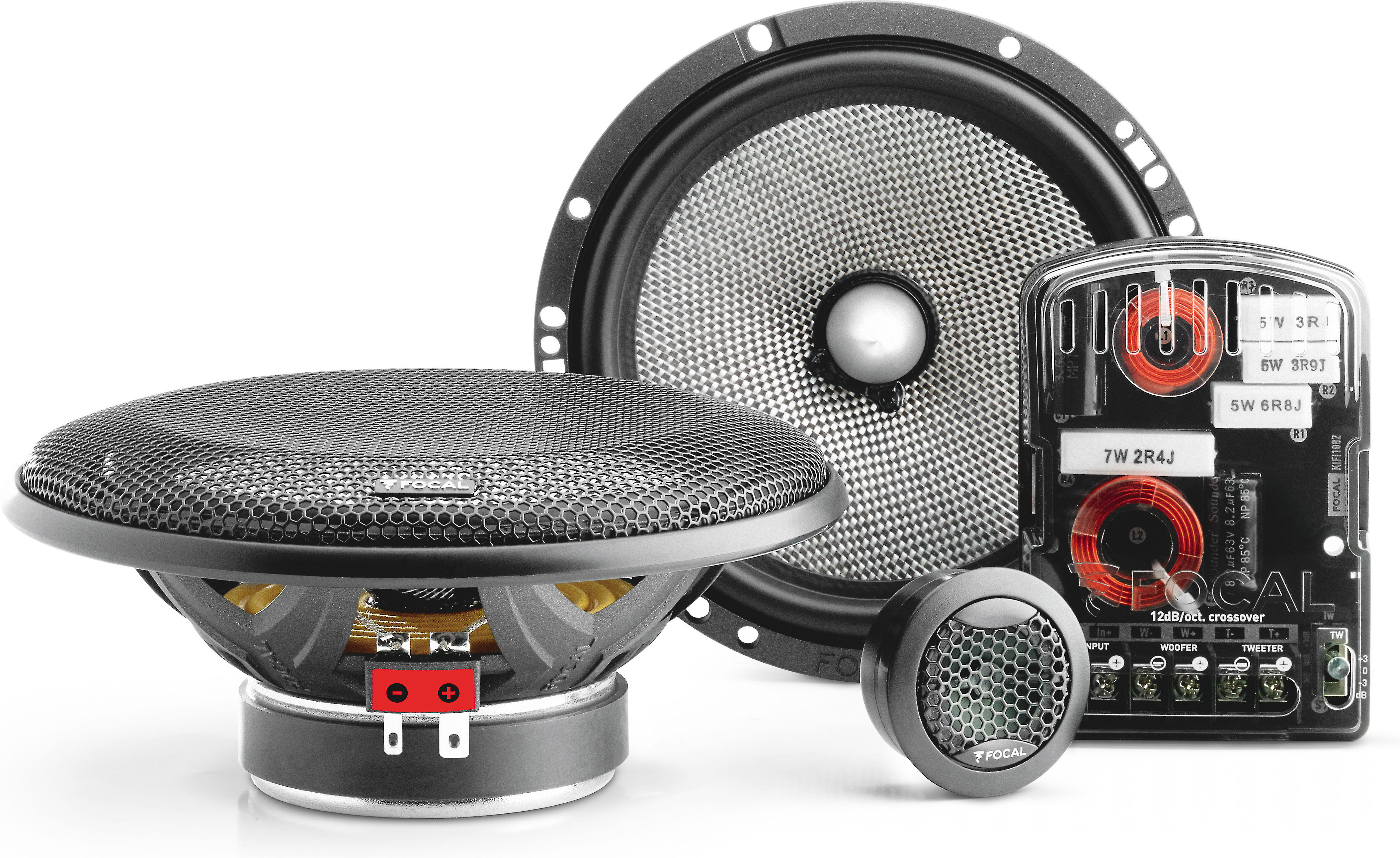 Car Audio Focal ISU165 6 1 2 Universal Series 2 Way Component Speakers