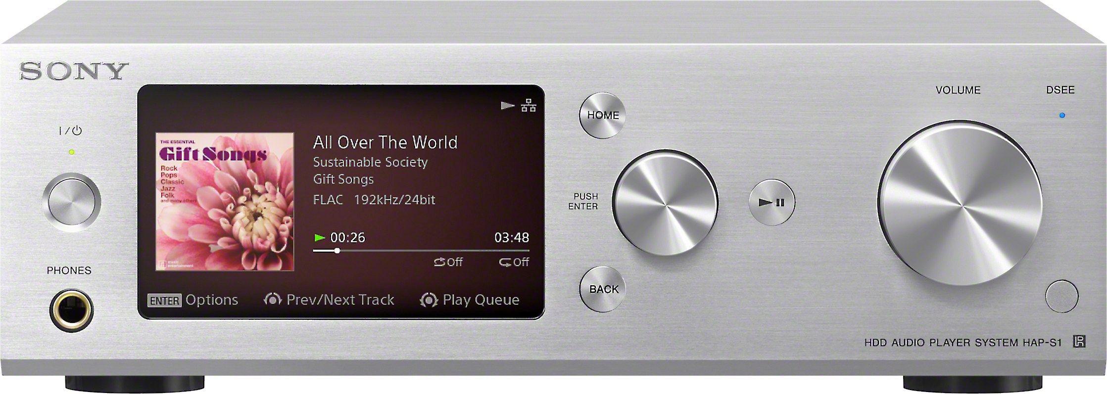 Customer Reviews: Sony HAP-S1 (Silver) High-resolution network music ...