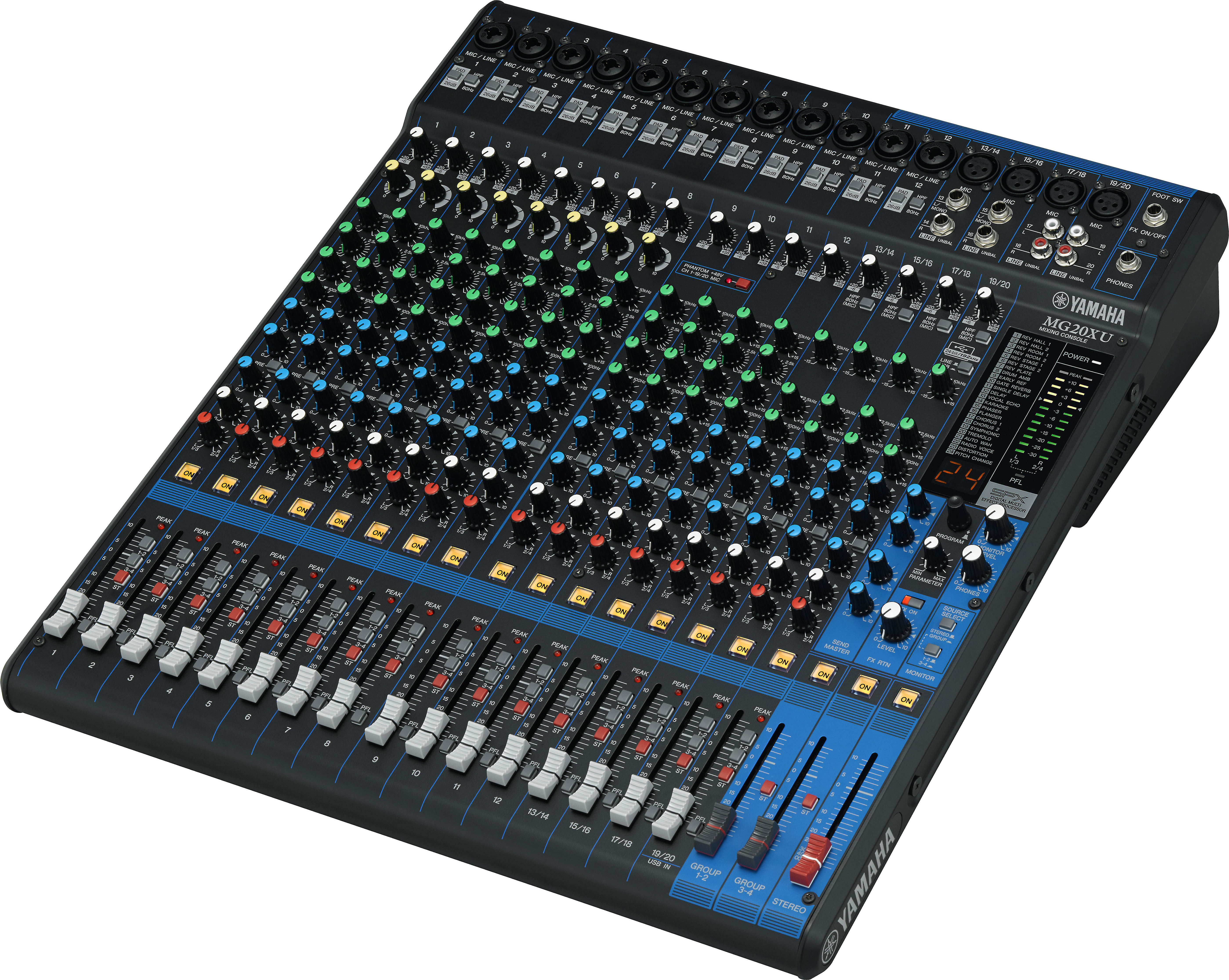 Customer Reviews: Yamaha MG20XU 20-channel mixer — with compression ...
