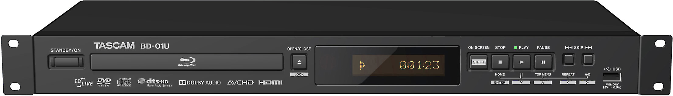 Customer Reviews: Tascam BD-01U Rack-mountable Blu-ray player with XLR ...