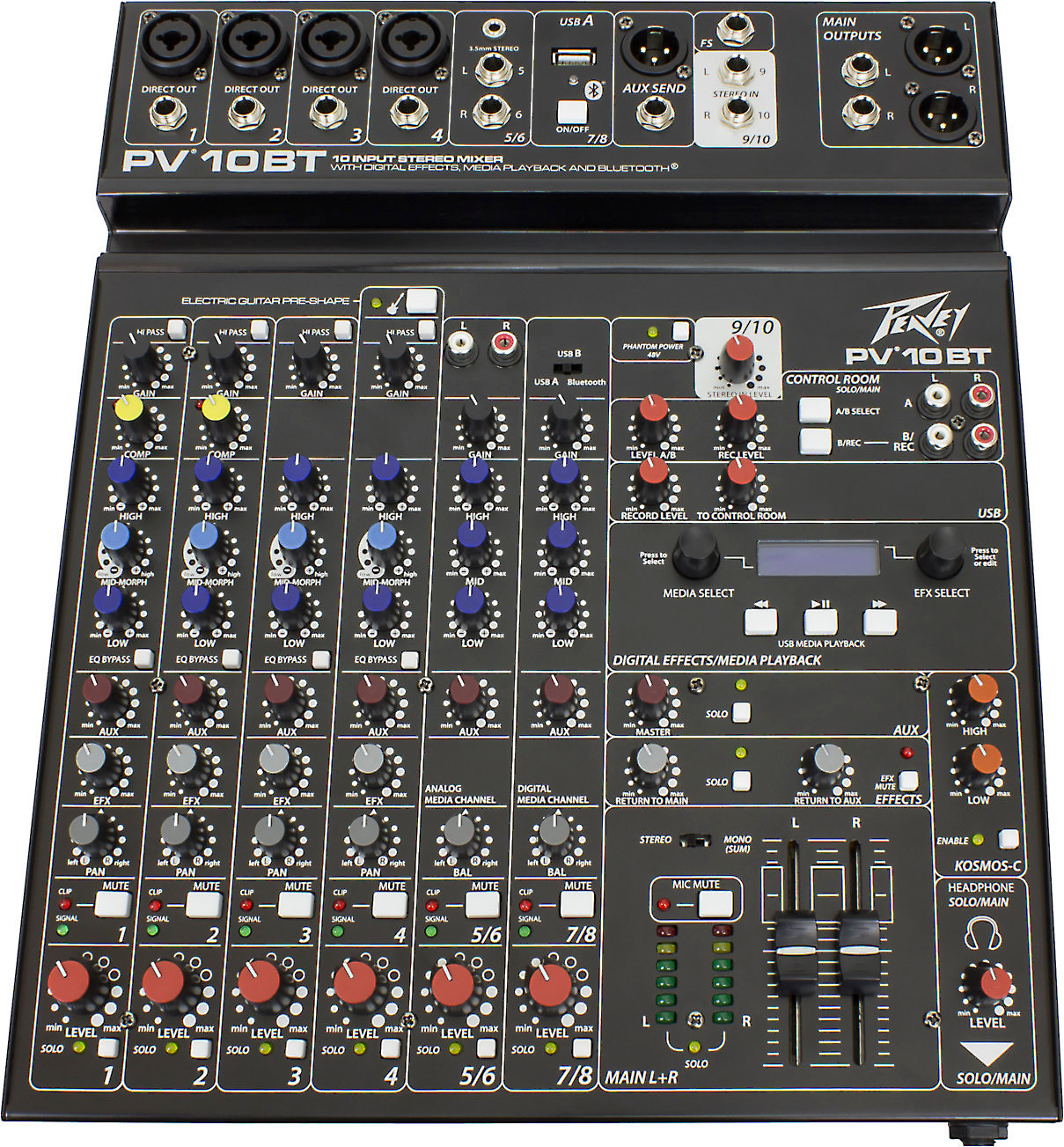Customer Reviews: Peavey PV® 10 BT 10-channel mixer with USB interface ...