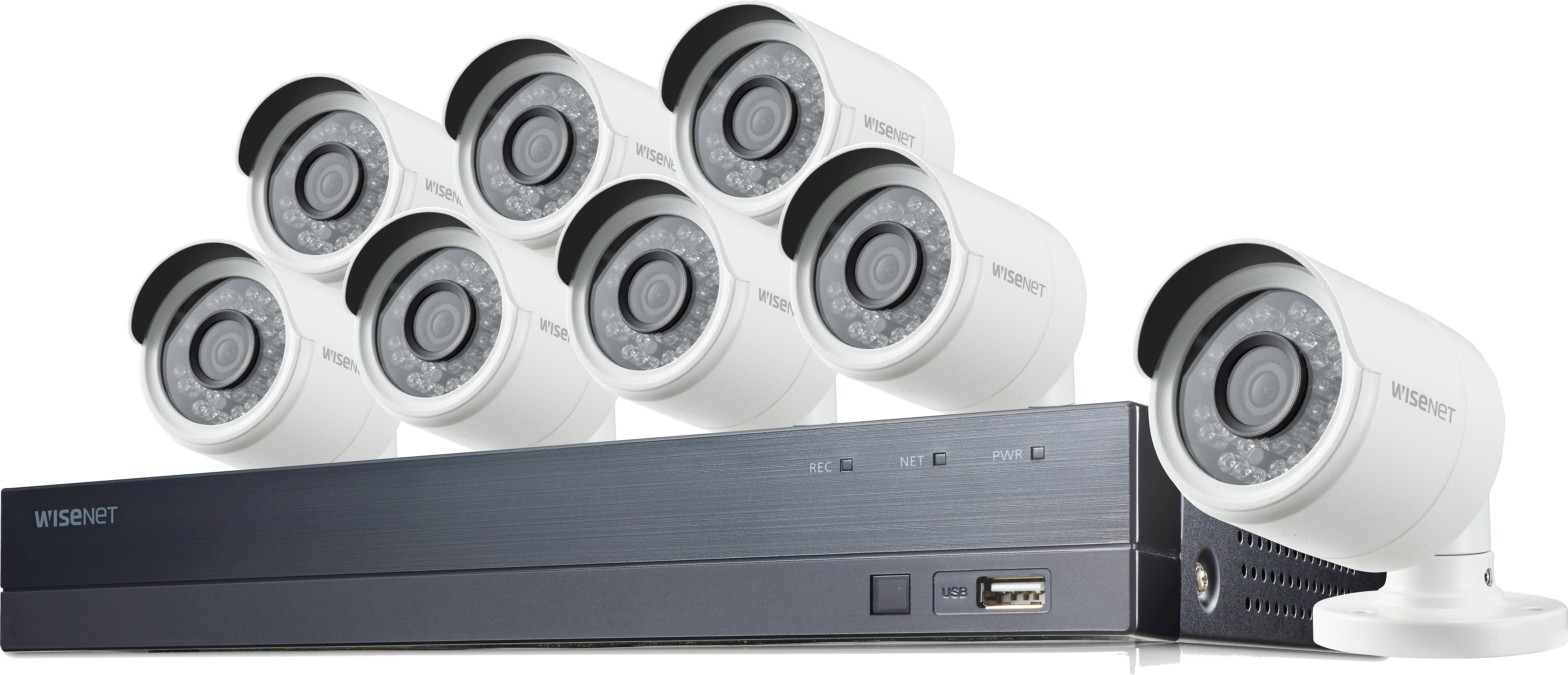 Wisenet 16x8 All-in-one Camera Kit 16-channel video surveillance system ...