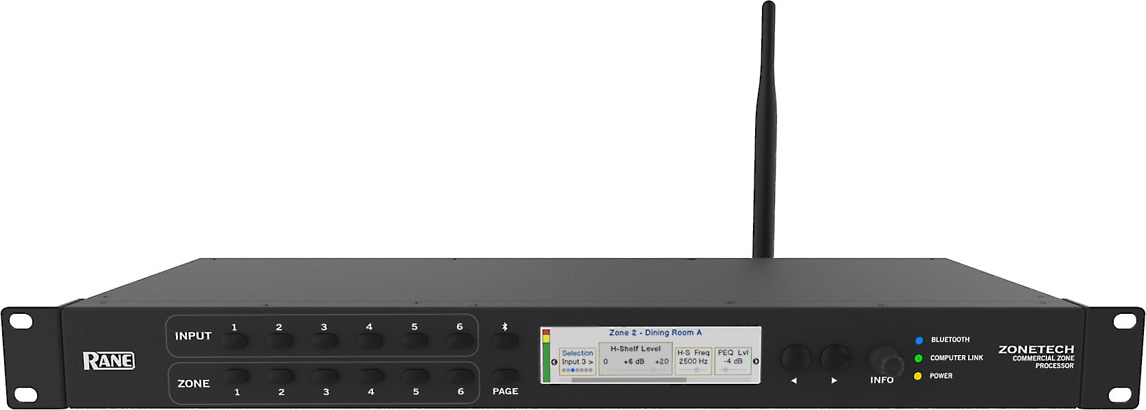 Customer Reviews: Rane Zonetech 6-input/6-zone commercial processor with Bluetooth® and Apple ...