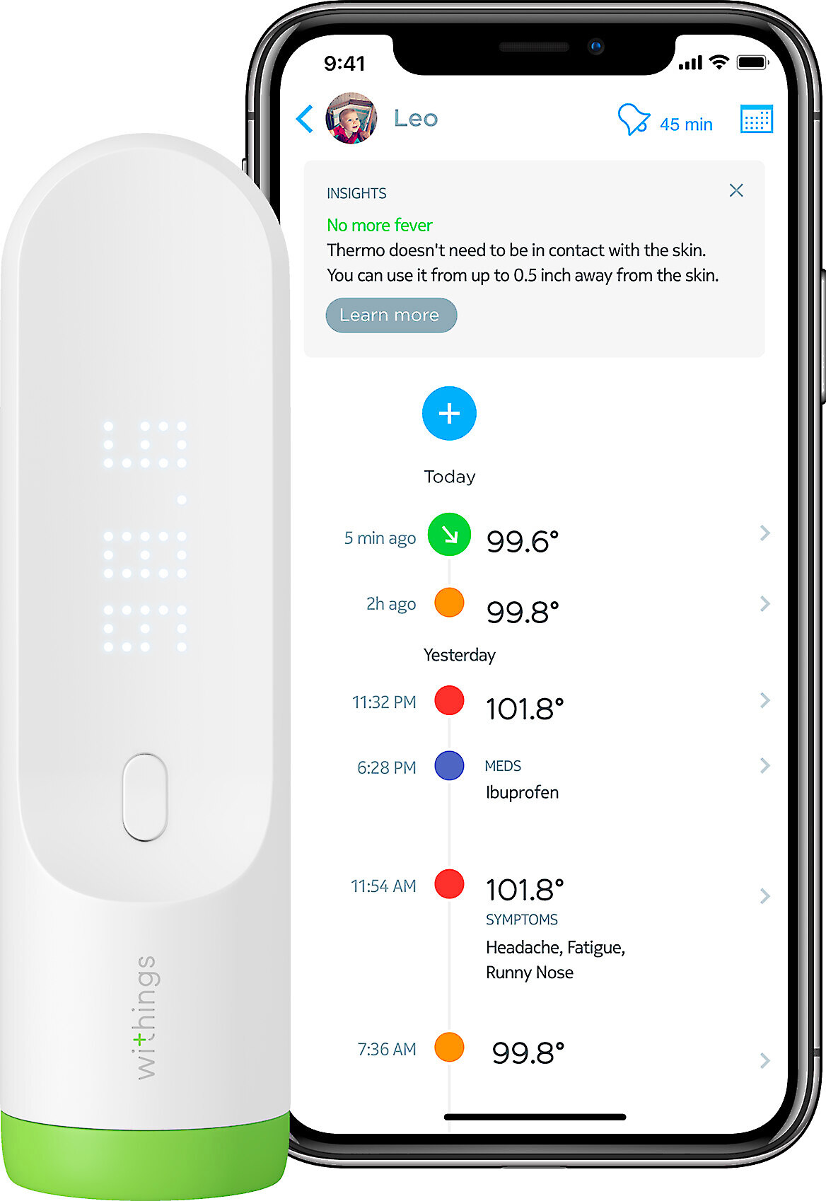 Customer Reviews: Withings Thermo Smart temporal thermometer at Crutchfield