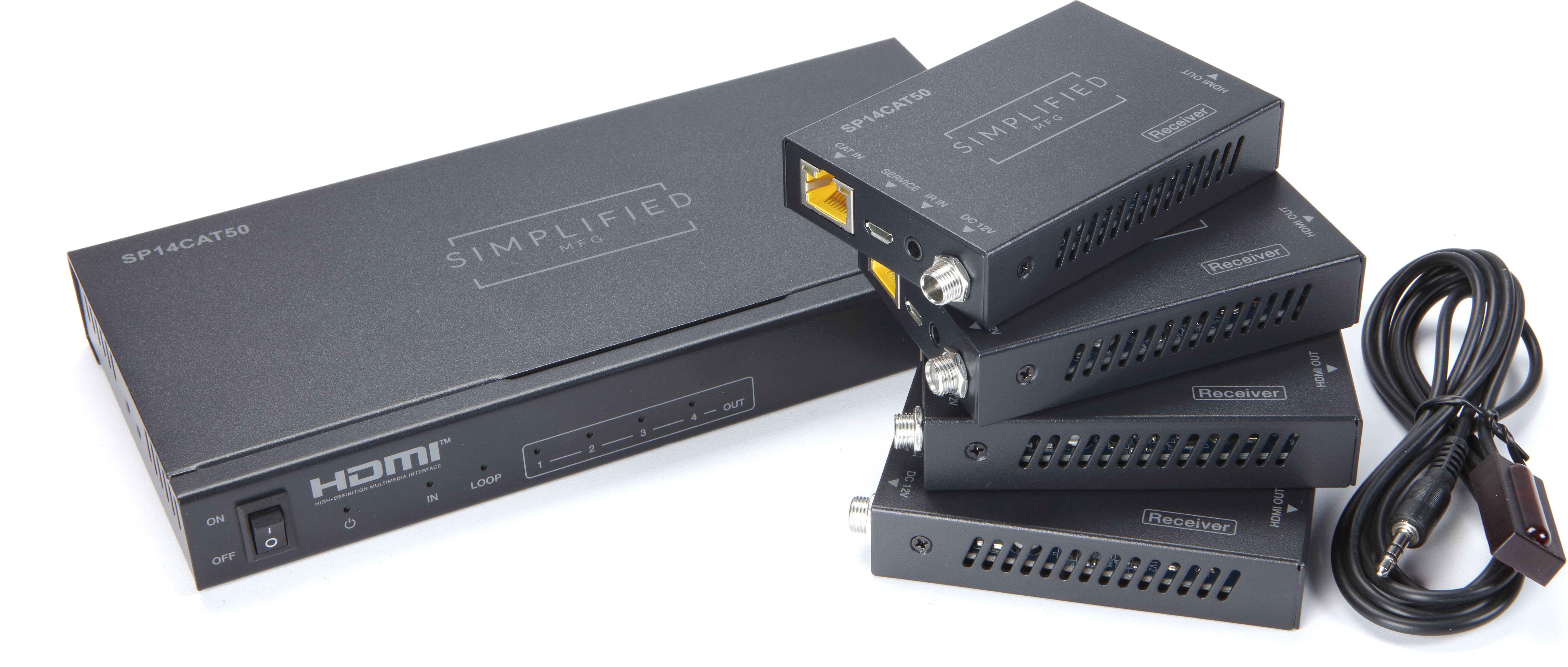 Customer Reviews: Simplified MFG SP14CAT50 4K-compatible HDMI splitter ...