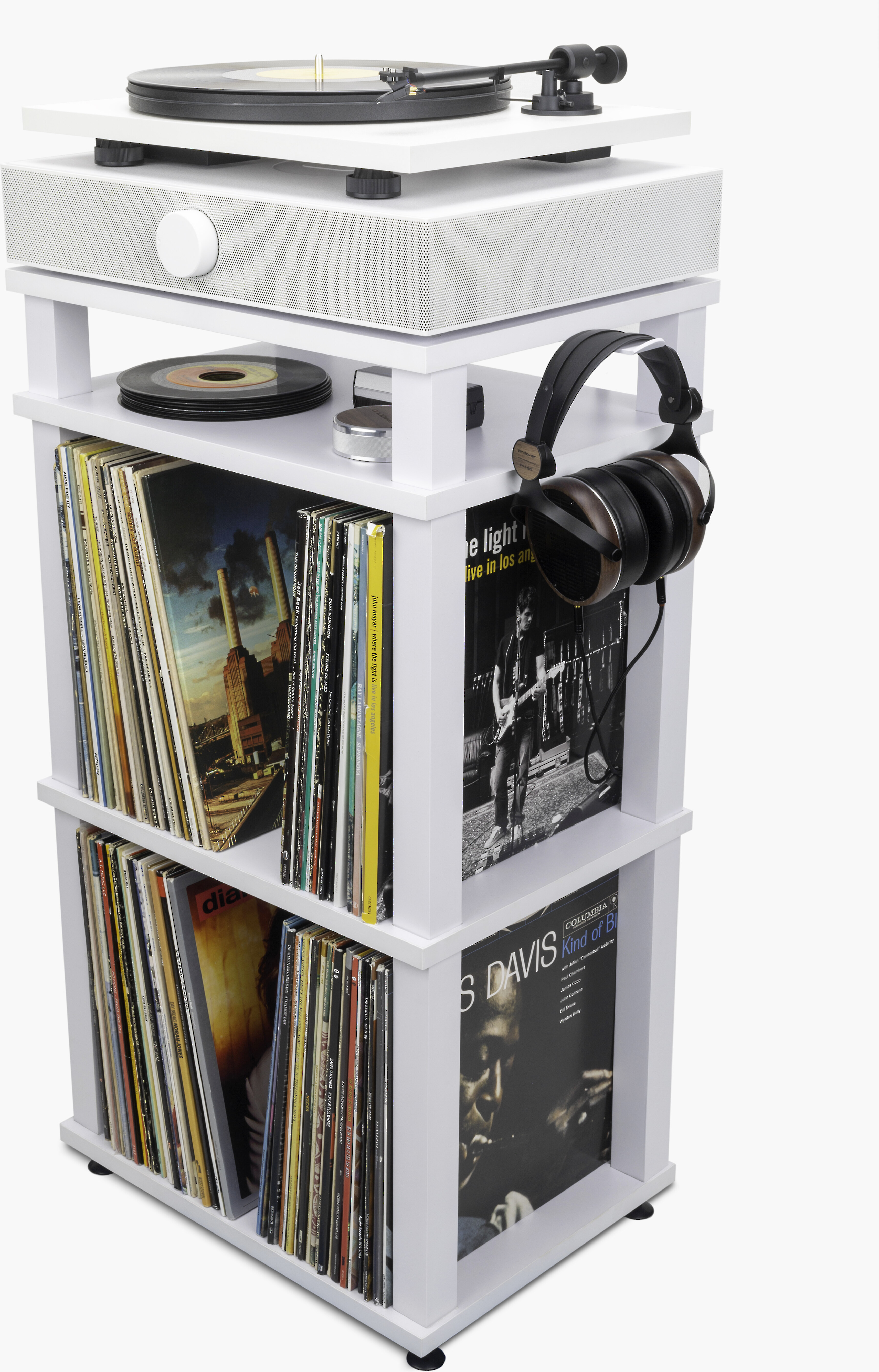 Product Videos: Andover Audio SpinStand Record Stand (White) Record ...