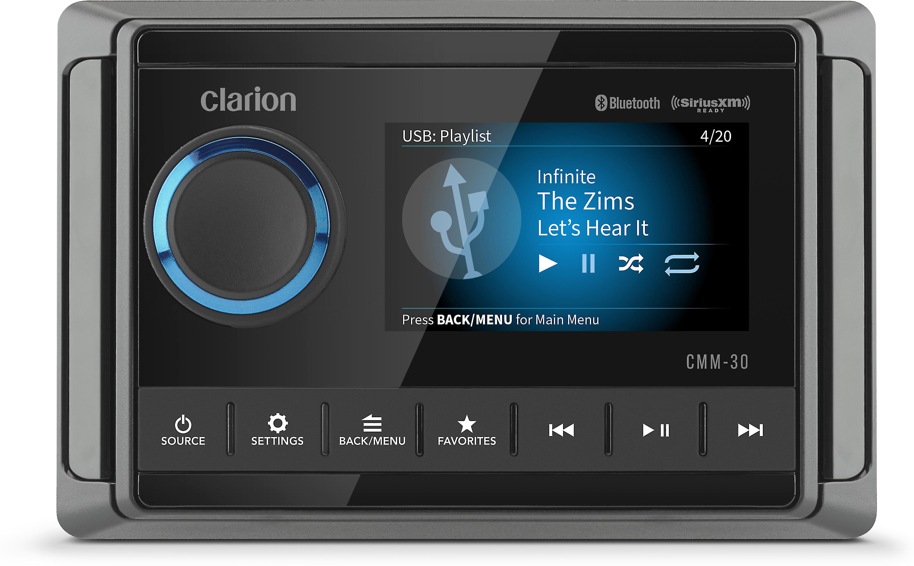 Customer Reviews: Clarion CMM-30 Marine digital media receiver with 3 ...