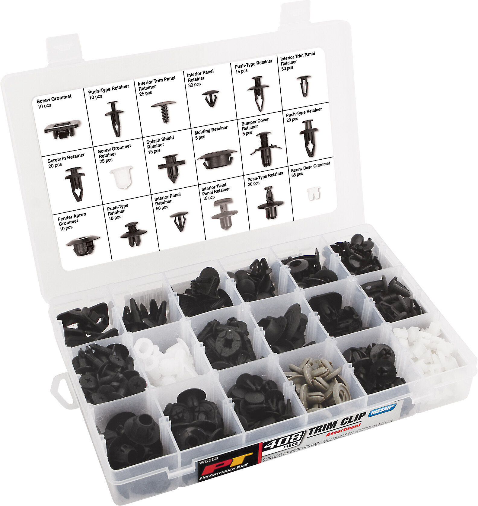 Customer Reviews: Performance Tool W5258 408-piece trim clip assortment ...
