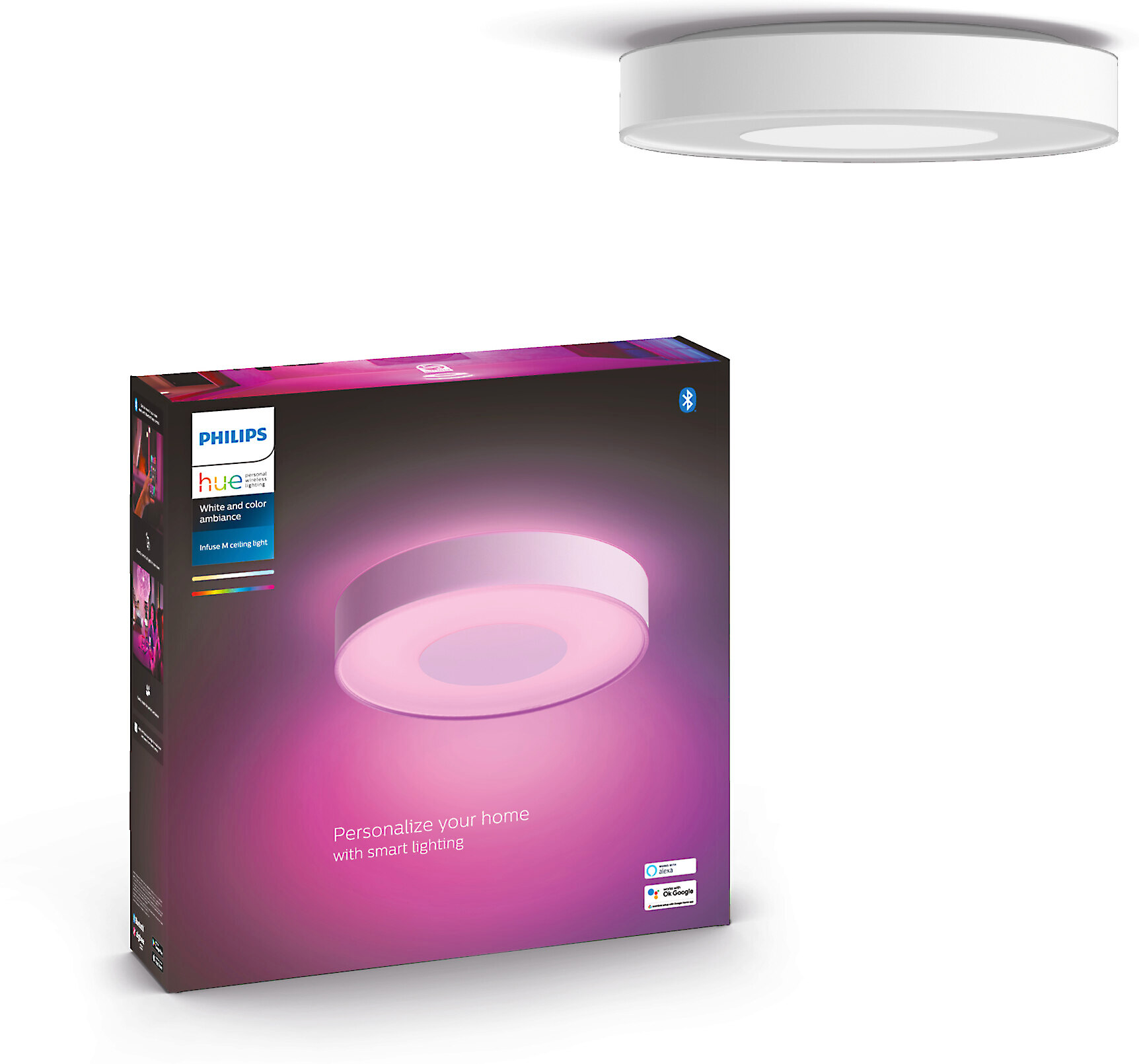 Customer Reviews: Philips Hue White/Color Infuse Ceiling Light (White ...