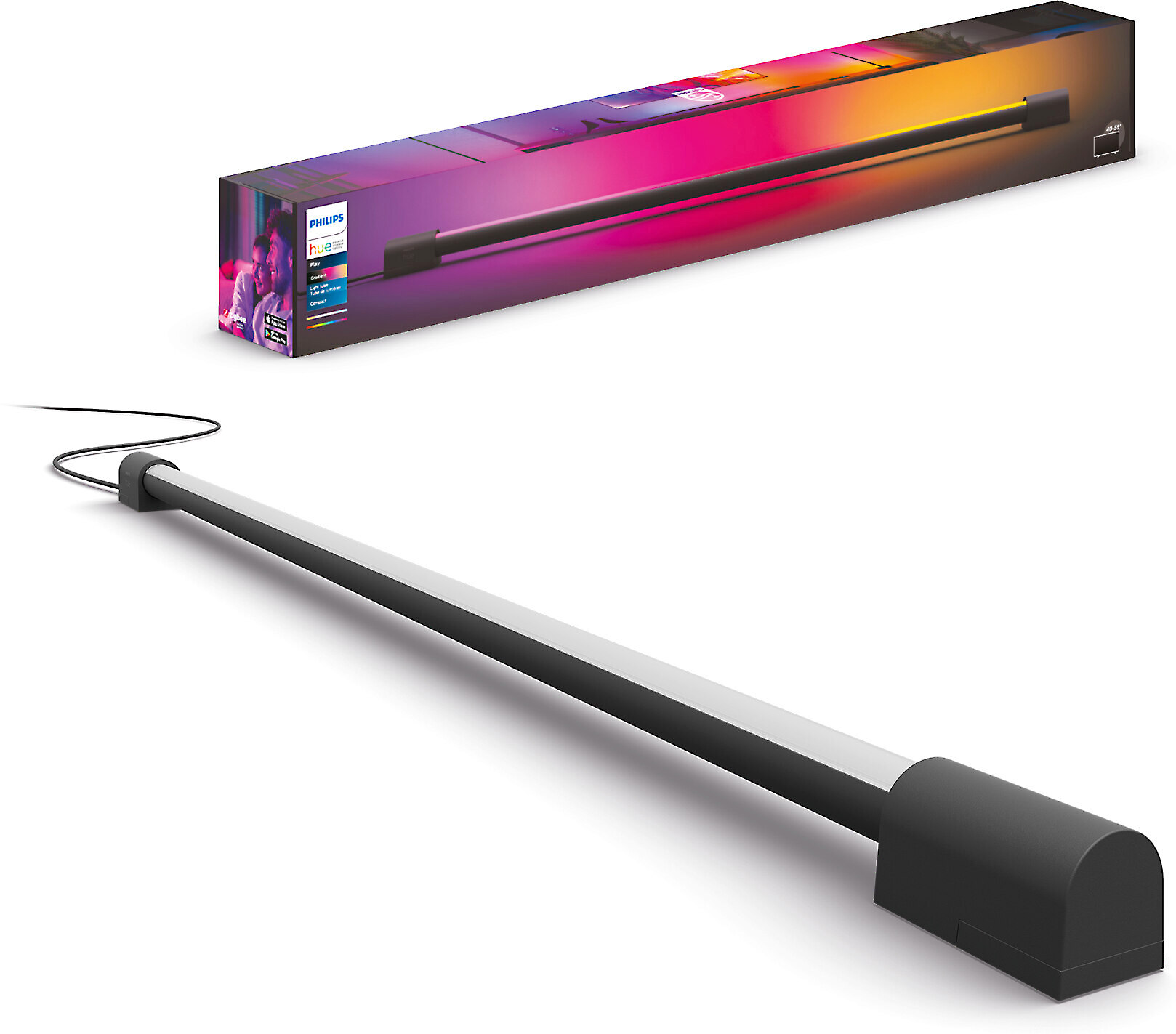 Customer Reviews: Philips Hue Play Gradient Light Tube (Compact) (Black ...