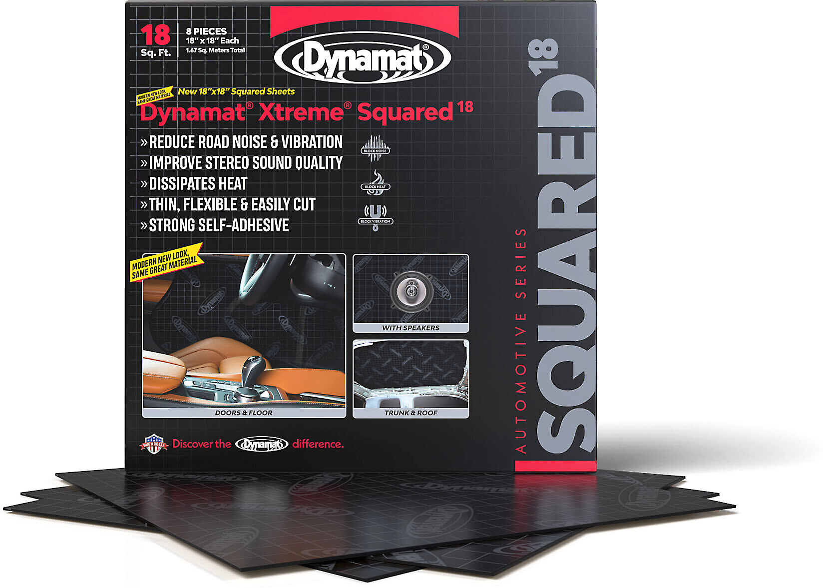 Customer Reviews: Dynamat Xtreme Squared 18 18 square feet — eight 18 ...