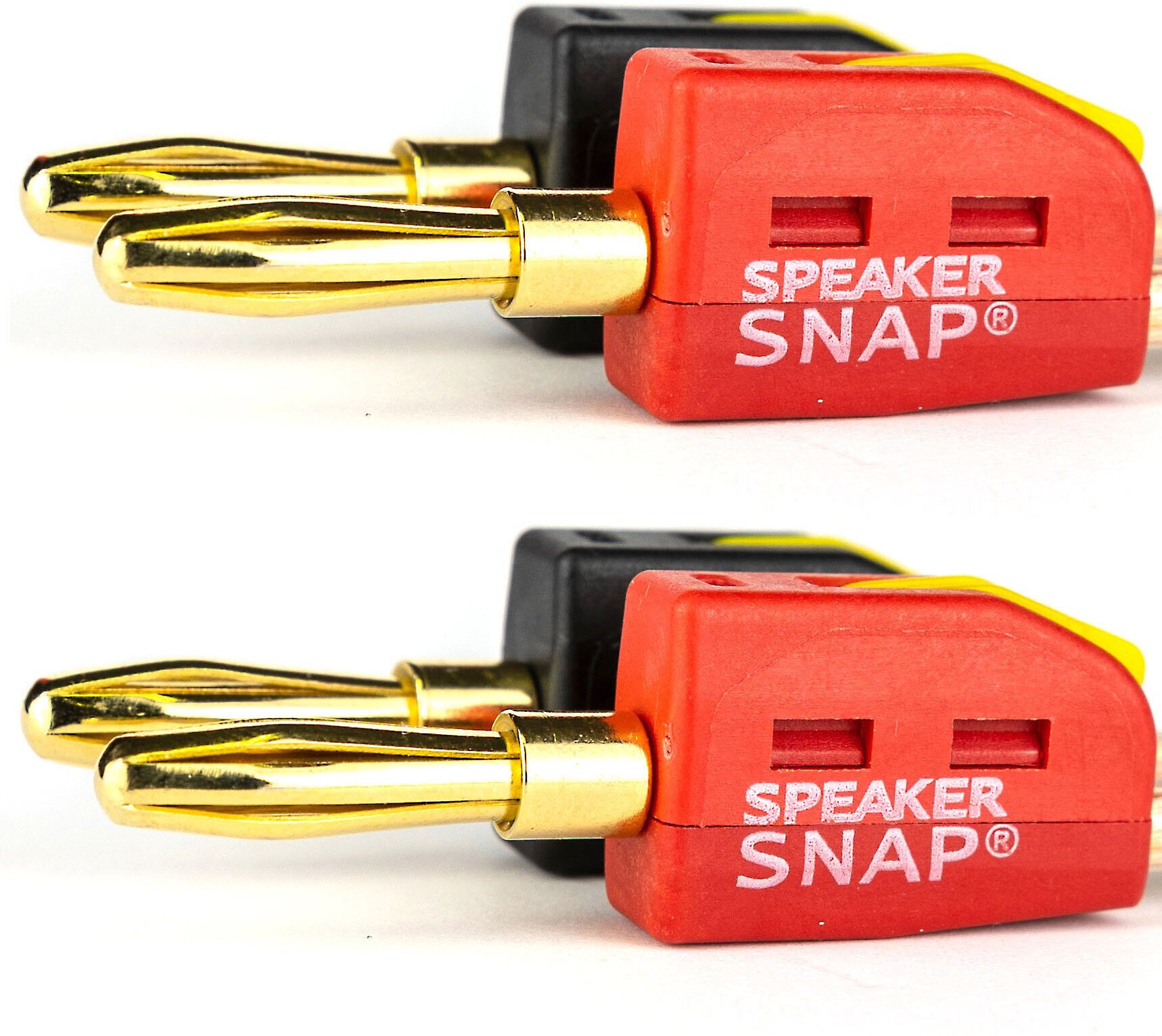 Customer Reviews: Speaker Snap Banana Connectors (4 pieces) Snap-lock banana plug connectors for ...