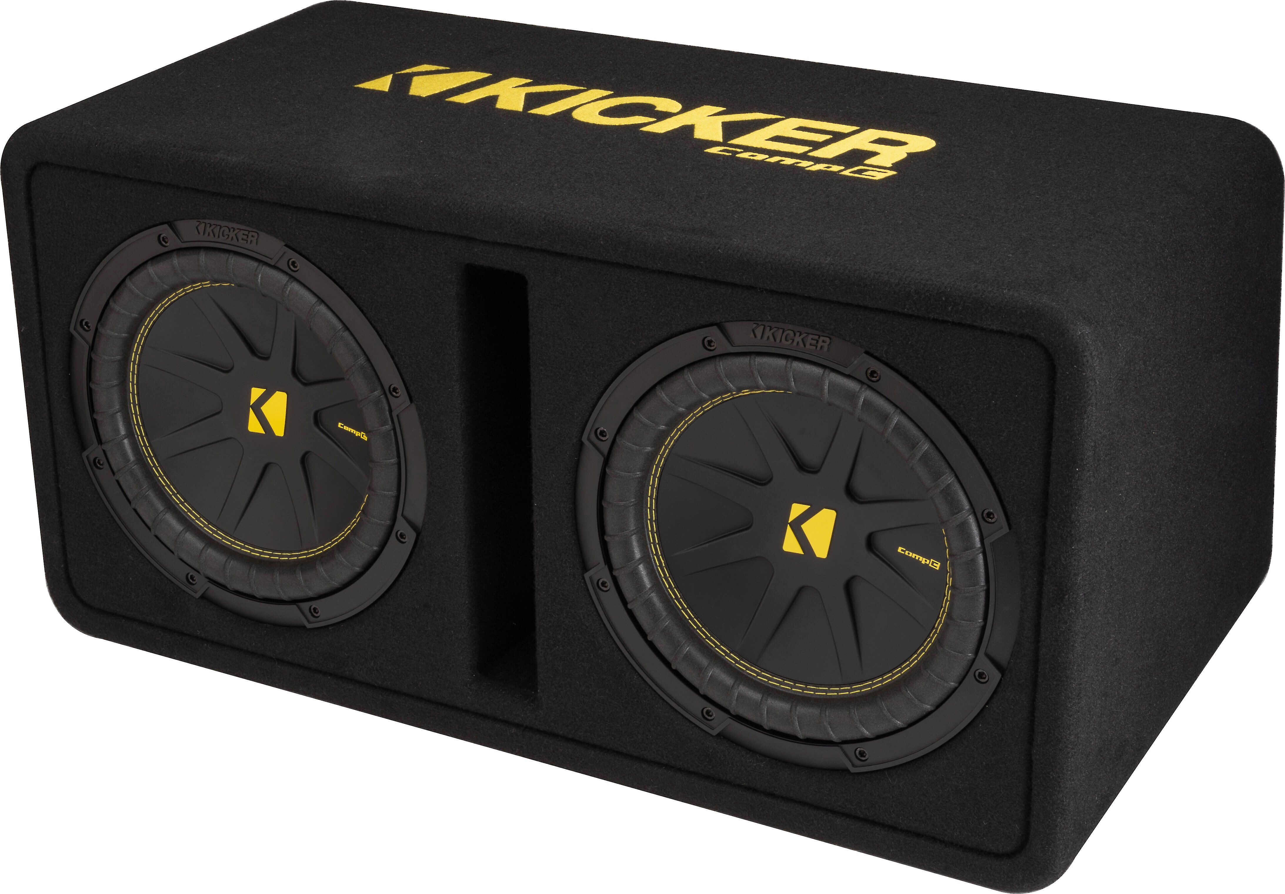 Customer Reviews: Kicker 50DCWC102 2-ohm ported enclosure with two 10 ...