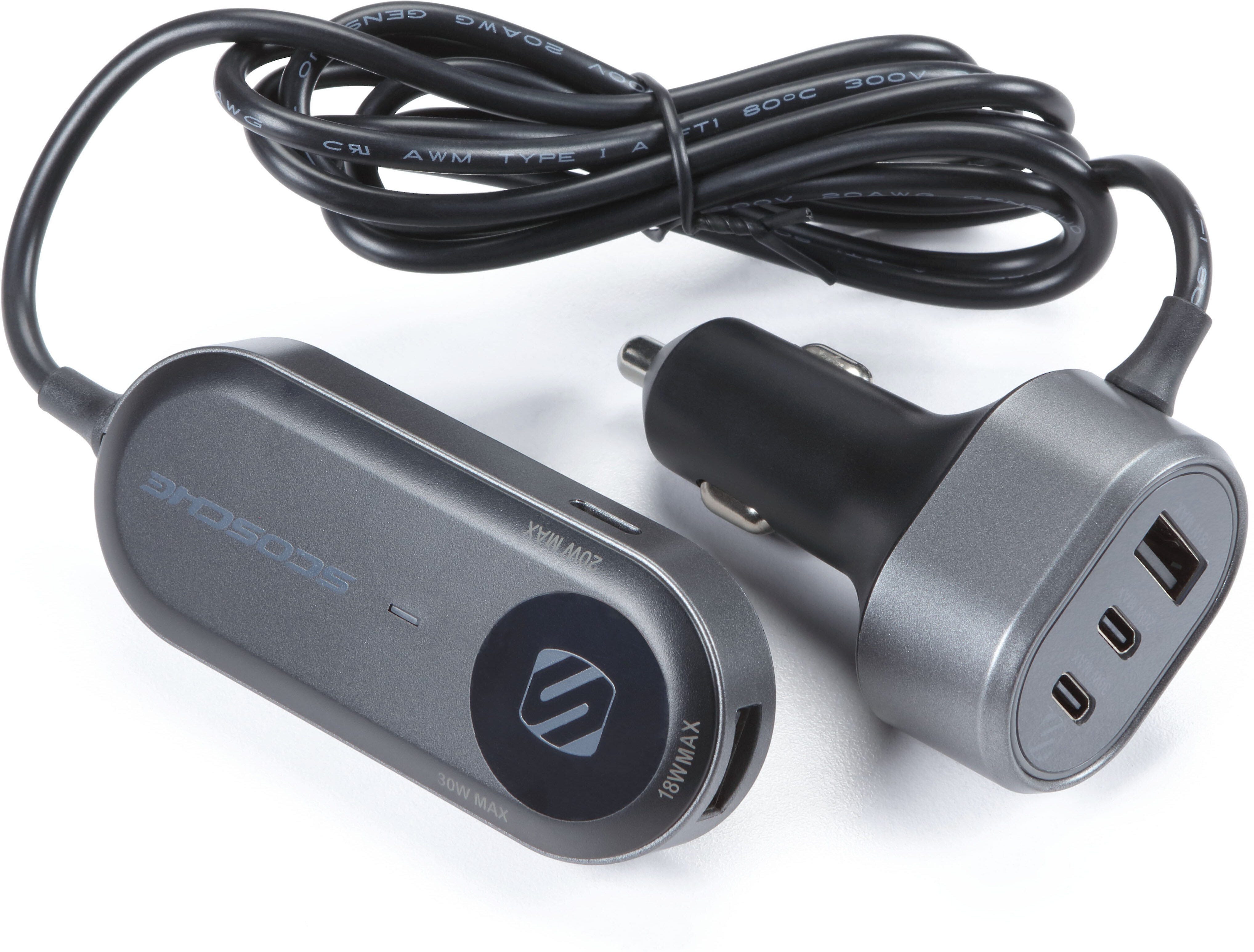 Customer Reviews: Scosche PowerVolt™ 100 12-volt charger for the car with six USB-C and USB-A ...