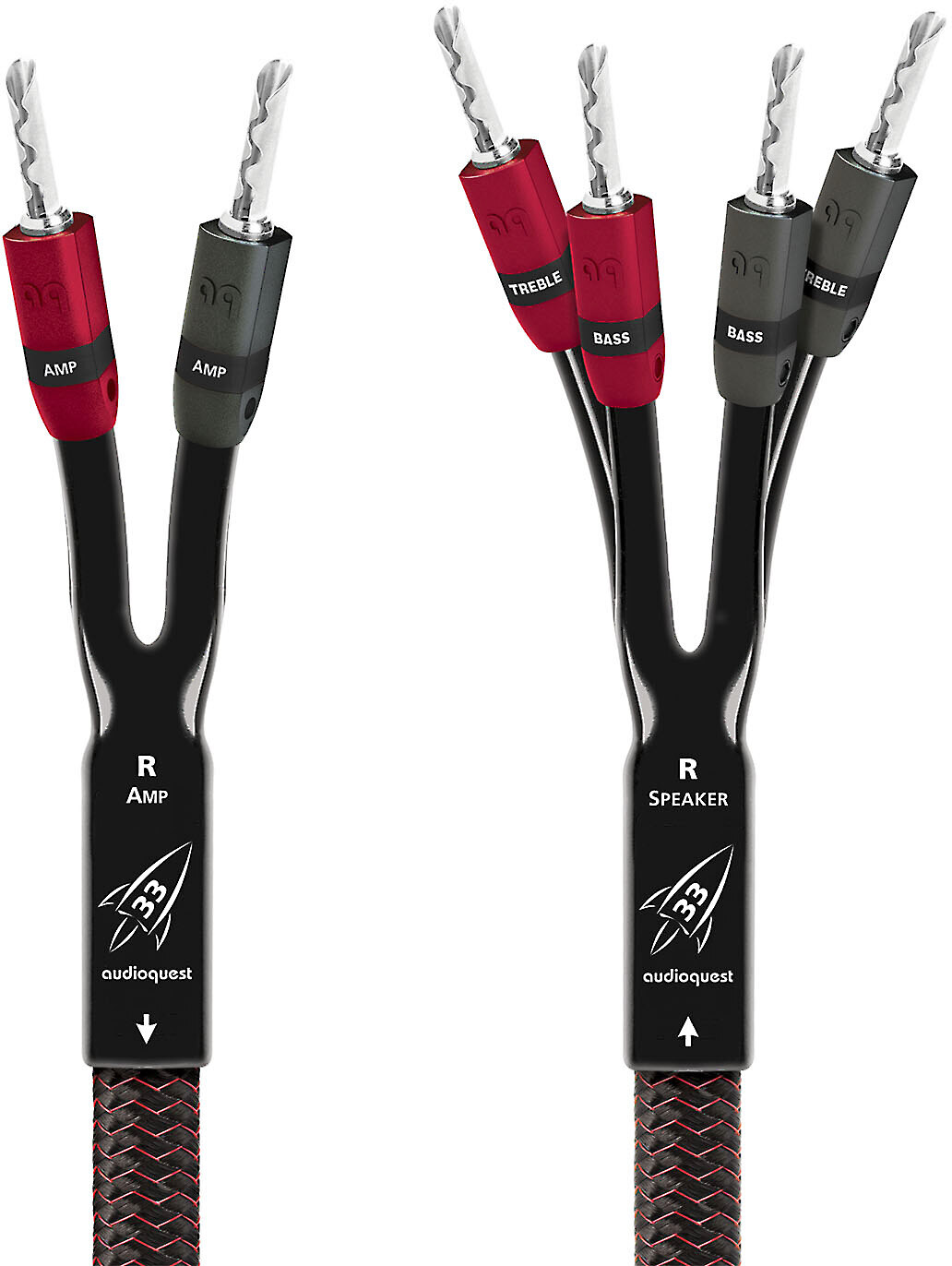 Customer Reviews: AudioQuest Rocket 33 Single-BiWire (10-foot pair) Bi ...